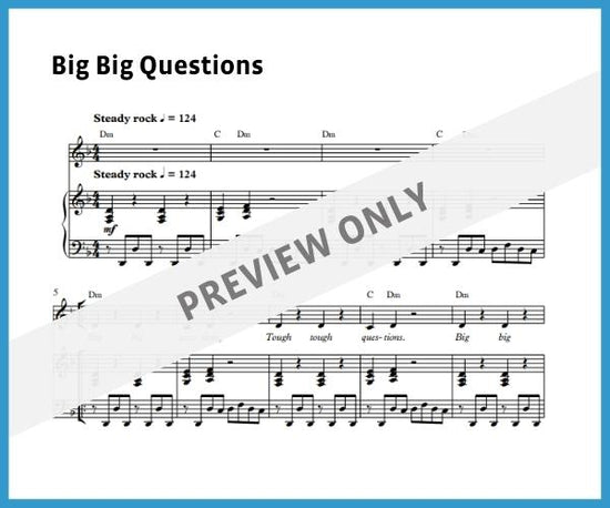 Big Big Questions (Sheet Music) – Fischy Music