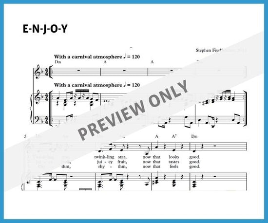 E-N-J-O-Y (Sheet Music) – Fischy Music