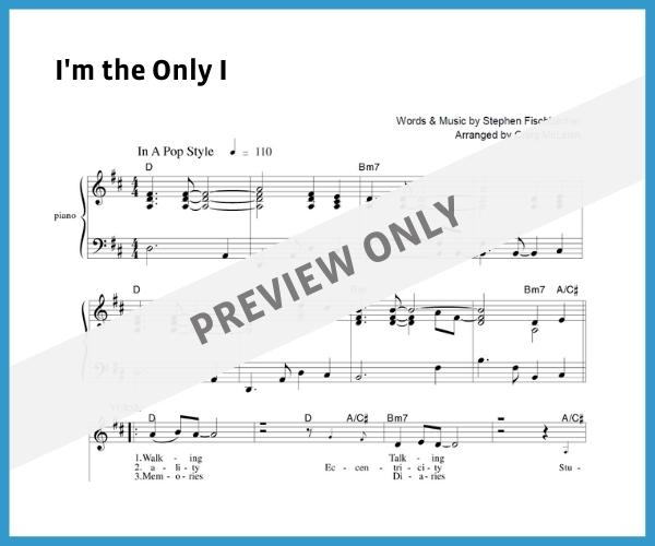 I'm the Only I (Sheet Music) – Fischy Music