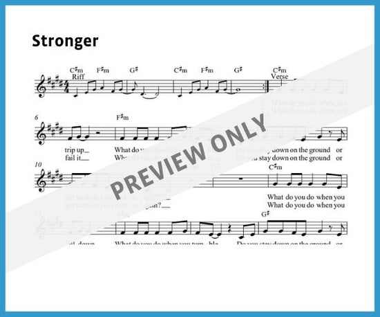 Stronger (Sheet Music) – Fischy Music