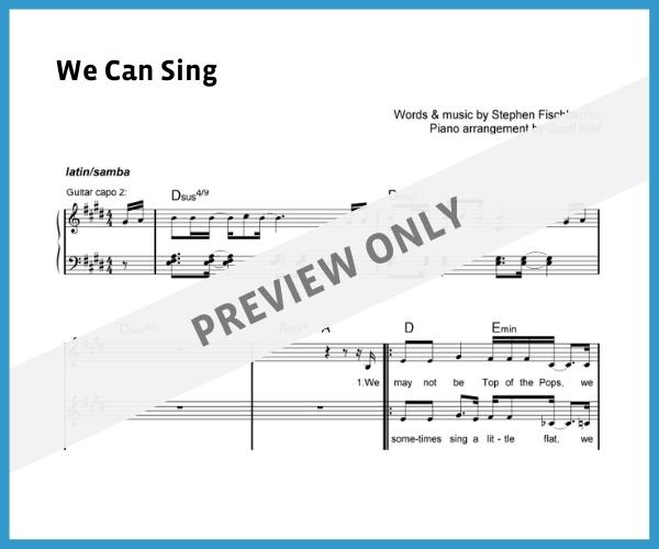 We Can Sing (Sheet Music) – Fischy Music